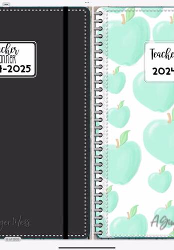 25-26 Ultimate Teacher Planner {Black & White} by A Ginger Mess | TPT