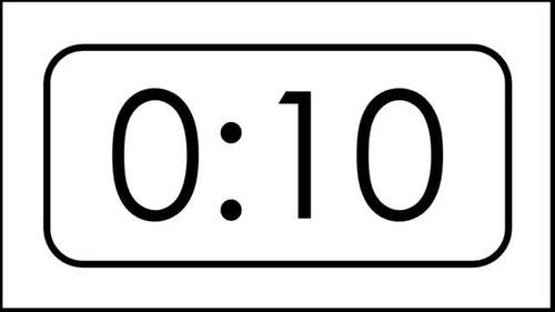 Commercial Use Timers for Digital Products Black and White Timer 20 ...