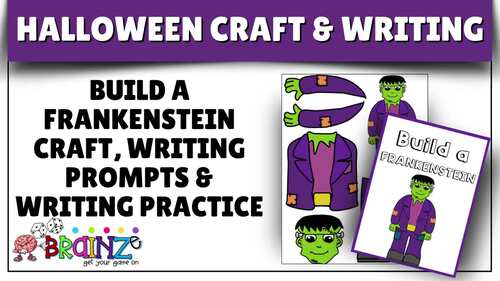 Halloween Build a Frankenstein Craft & Writing Activity | Halloween ...