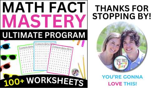 Multiplication Division Addition Subtraction Touch Math Fast Facts ...