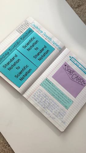 Scientific Notation Lesson for Interactive Notebook - Includes Practice Problems