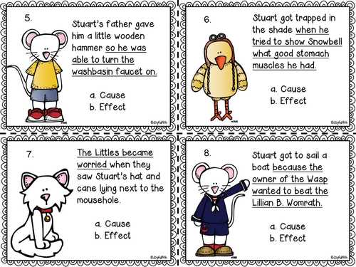 Stuart Little Cause & Effect Task Cards | Print & Google Classroom