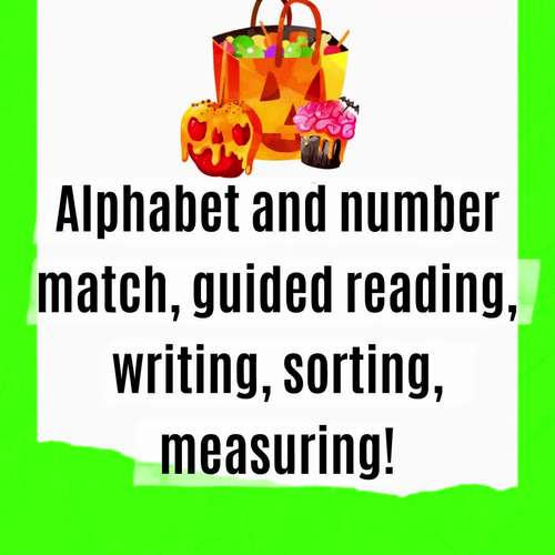 Halloween Math and Literacy Centers by Miss Fuzzy Bee | TPT