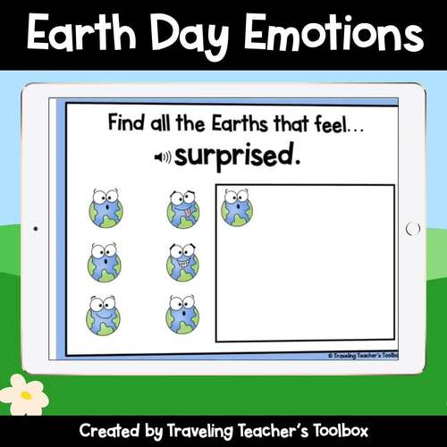 Earth Day Emotions Boom Cards by Traveling Teacher's Toolbox | TPT
