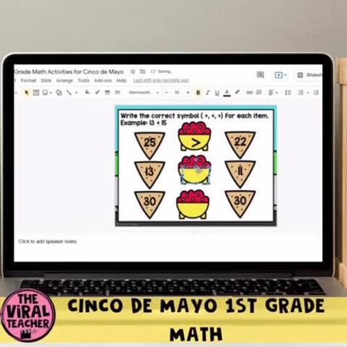 Cinco de Mayo Math Activities for 1st Grade Google Slides™ by The Viral ...