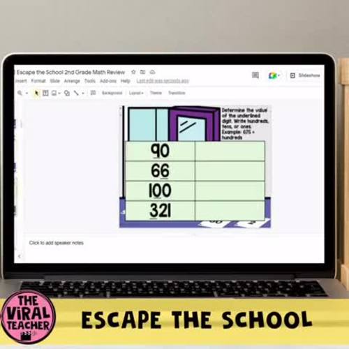 2nd Grade End of the Year Math Review Escape Room Google Slides™