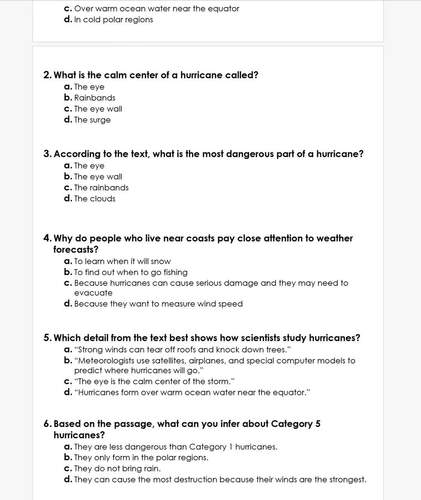 4th Grade Informational Reading Comprehension (RL.4.1–RL.4.6) Progress ...