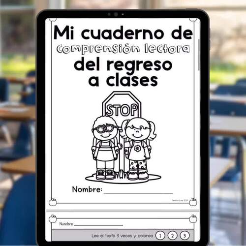 Back to School READING COMPREHENSION in Spanish | Comprensión Lectora