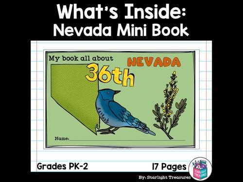 Nevada Mini Book for Early Readers - A State Study, Nevada State Study