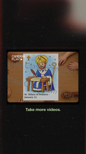 St. Hilary of Poitiers Color poster | January 13 Catholic Saint ...