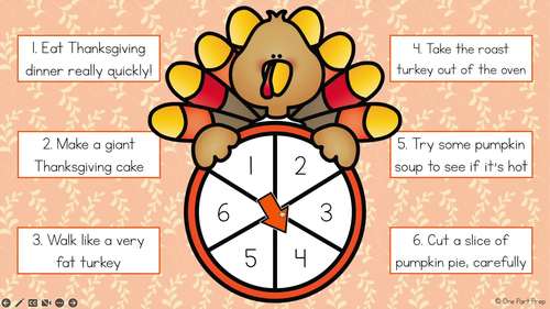 9 THANKSGIVING No Prep Digital Party Games | ESL Fun | Brain Breaks ...