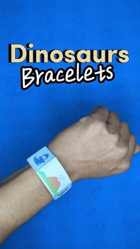 Dinosaur Bracelets - Paleontologist, T-Rex, Volcano by Craftytopia ...