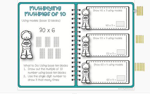 Multiplying by Multiples of 10 with Google Slides by City Girl Resources