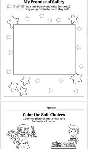 Child Safety Awareness Activities | Printable Safety Worksheets for Kids