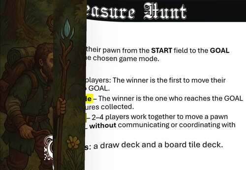 Treasure Hunt | Card game for kids by HelloBStudio | TPT