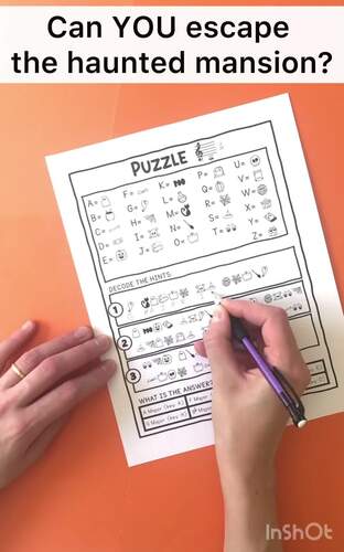 Key Signatures & Ledger Line Notes Activity - Printable Music Escape ...