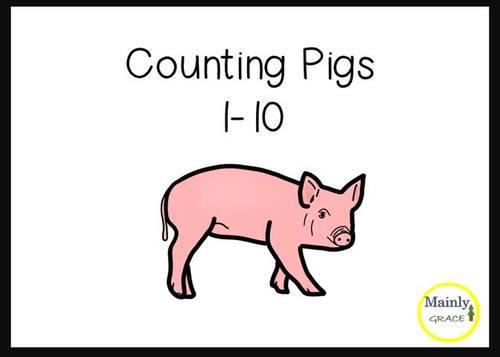 On the Farm: Counting Pigs 1-10 Digital Activity - BOOM CARDS™ by ...