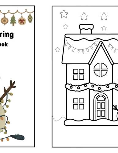 Holiday Coloring & Activity Book | Christmas Worksheets, Mazes, Word ...