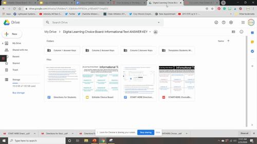 Distance Learning ELA | Informational Text Choice Board | TpT