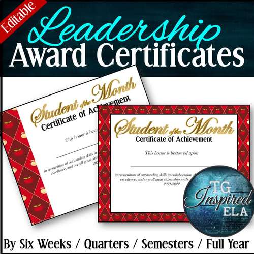 6 Achievement Awards : Honor Roll -- Perfect Attendance -- Student of ...