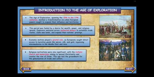 The Age Of Exploration: Motivations and Technologies Powerpoint.L51 ...