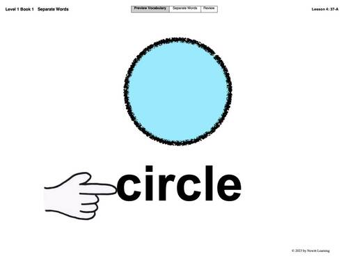 Newitt Book 1 Lesson 4 PowerPoint: Separate Words in Sentences | TPT