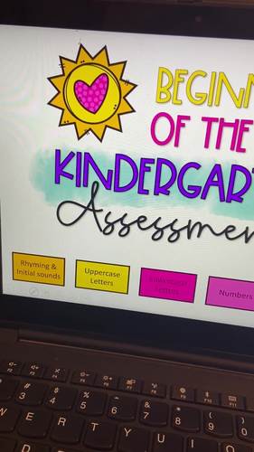 Kindergarten Remote Virtual Learning Assessment by Cheering Into Kinder