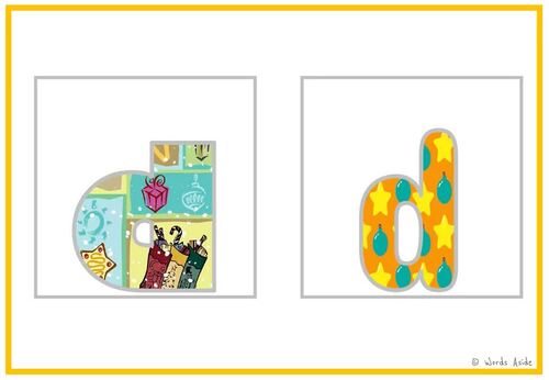 Letters Support Cards Christmas Alphabet by Words Aside | TPT