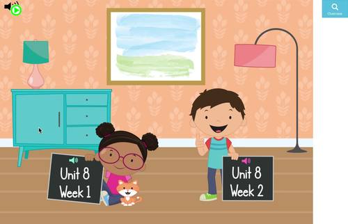 Level 1 Unit 8 Trick Word Fluency Practice BOOM CARDS™ Decodable Text