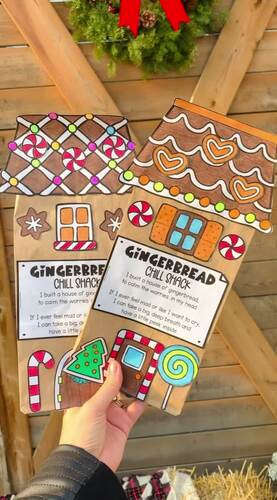 Build a Gingerbread House Craft | Coping Skills Activity | Winter ...