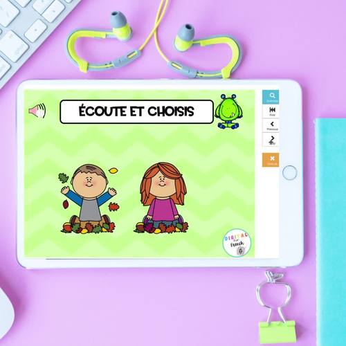 French BOOM CARDS Family with audio SET 1 | Famille FLE by Digital For ...