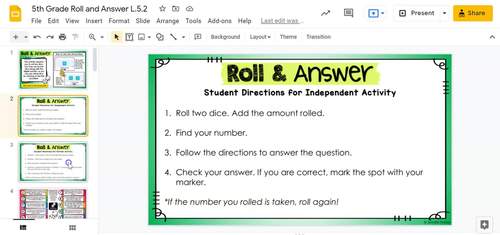 5th Grade Grammar Activities - L.5.2 with Digital Activities | TPT