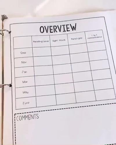 EDITABLE Assessment/Data Binder Covers and Pages by Miss Burns Bunch