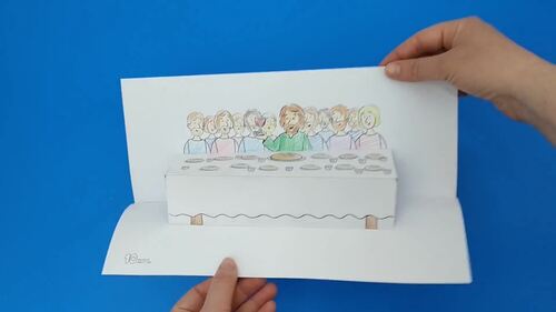 The Last Supper - Sunday School Paper Craft by 10 Minutes of Quality Time