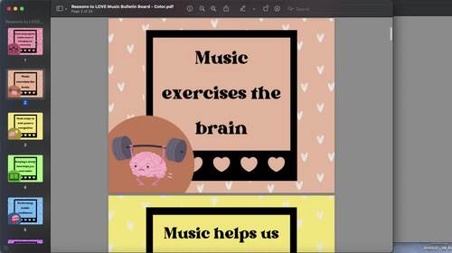 Reasons to LOVE Music Bulletin Board - Print and Go Valentine's Day ...