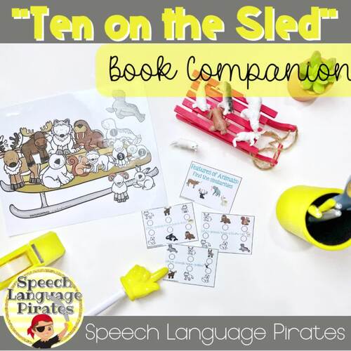 "Ten on the Sled" Speech and Language Book Companion by Speech Language ...