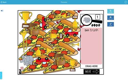 R Blends Boom Cards Search & Find Articulation Game by Speech Your Mind