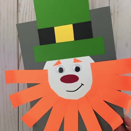 St. Patrick's Craft - Leprechaun Craft - Shape Craft by Non-Toy Gifts