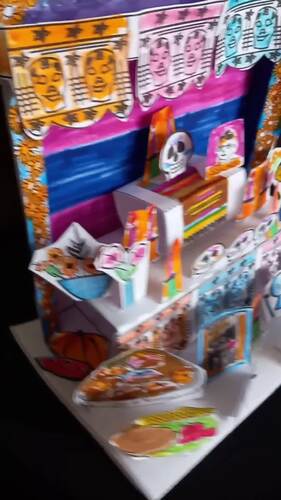Dia de los Muertos (Day of the Dead) Miniature Altar | TPT