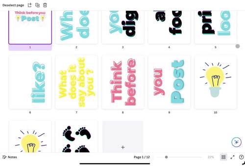 Digital Footprint Internet Safety Bulletin Board by 3D Tech Teacher