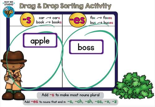 SUFFIX S & ES IES REGULAR PLURAL NOUN RULES MORPHOLOGY GAMES GRAMMAR ...