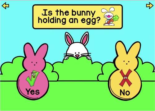 Yes/No Questions: Easter Edition - BOOM Cards™ for Distance Learning
