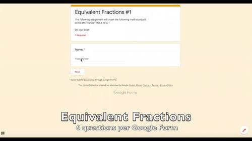 4.NF Google Classroom™ Digital Quiz Bundle Google Forms™ by Home Run ...