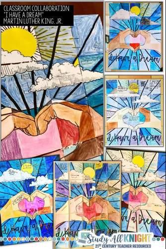 Martin Luther King Jr, "I Have a Dream" Collaborative Poster, Writing ...