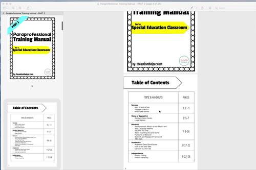 Paraprofessional Training Manual - PART 2 by The Autism Helper | TPT