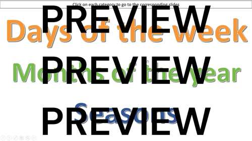 Starters - Days, Months & Seasons Booklet with worksheets, quiz ...