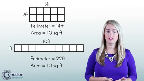 Use Area & Perimeter to Compare Rectangles by Cohesion Education