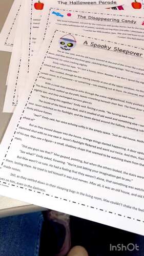 Halloween Reading Comprehension Main Idea, Point of View & Inferences ...