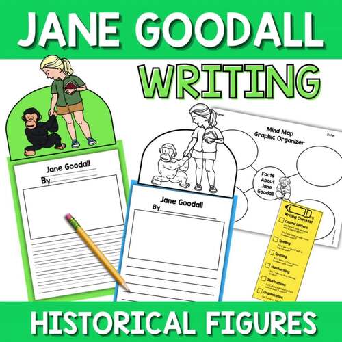 Jane Goodall Informational Writing Craft Project Women's History Activity
