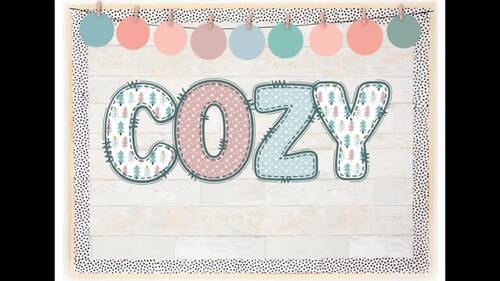 Pastel Winter Letters & Numbers for Bulletin Board Titles / Classroom Decor